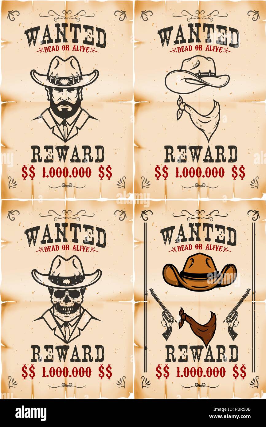 Wild west poster Banque de photographies et d’images à haute résolution ...