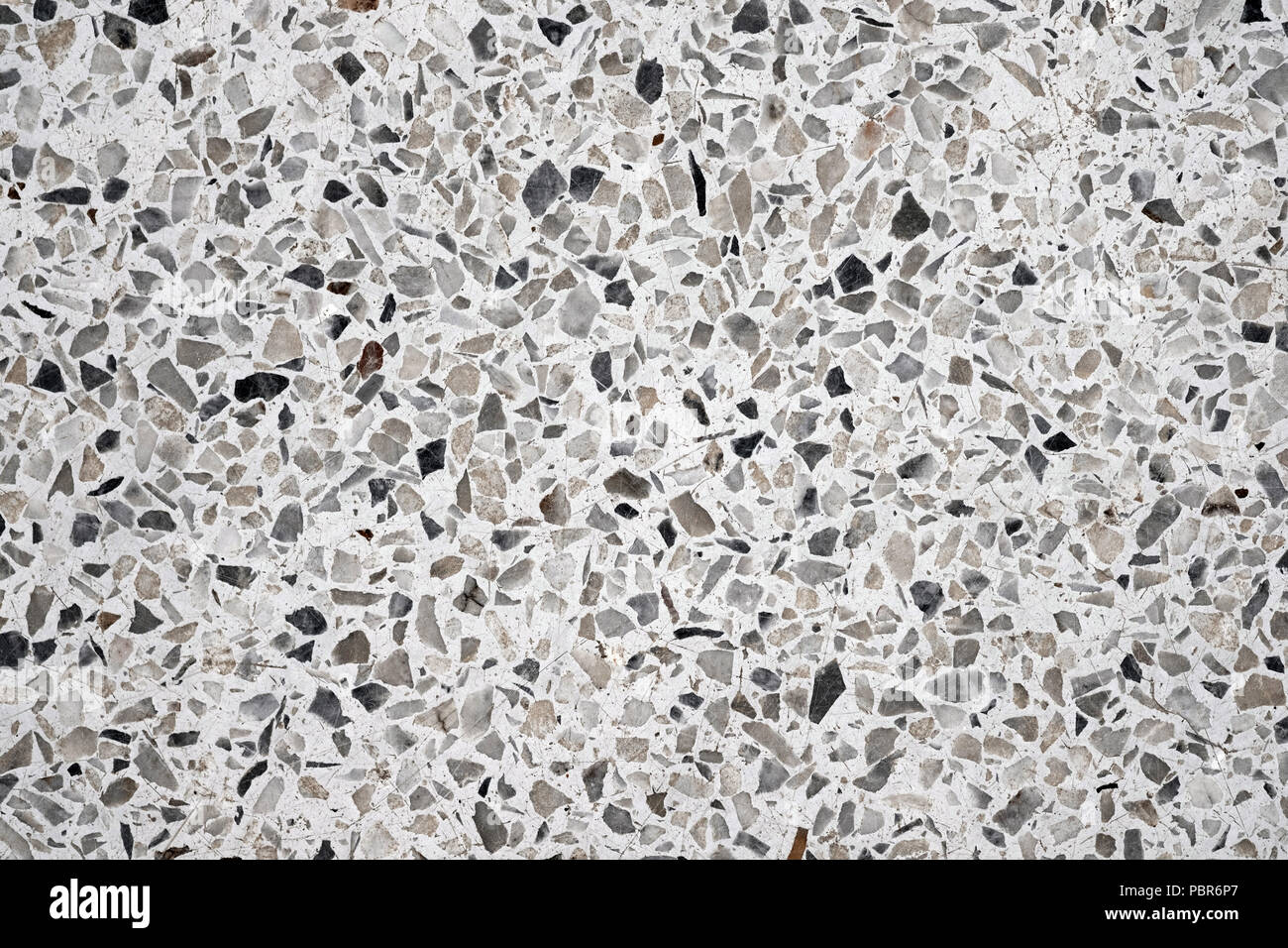 Mosaïque en pierre polie et motif et la couleur du mur en surface et du ...