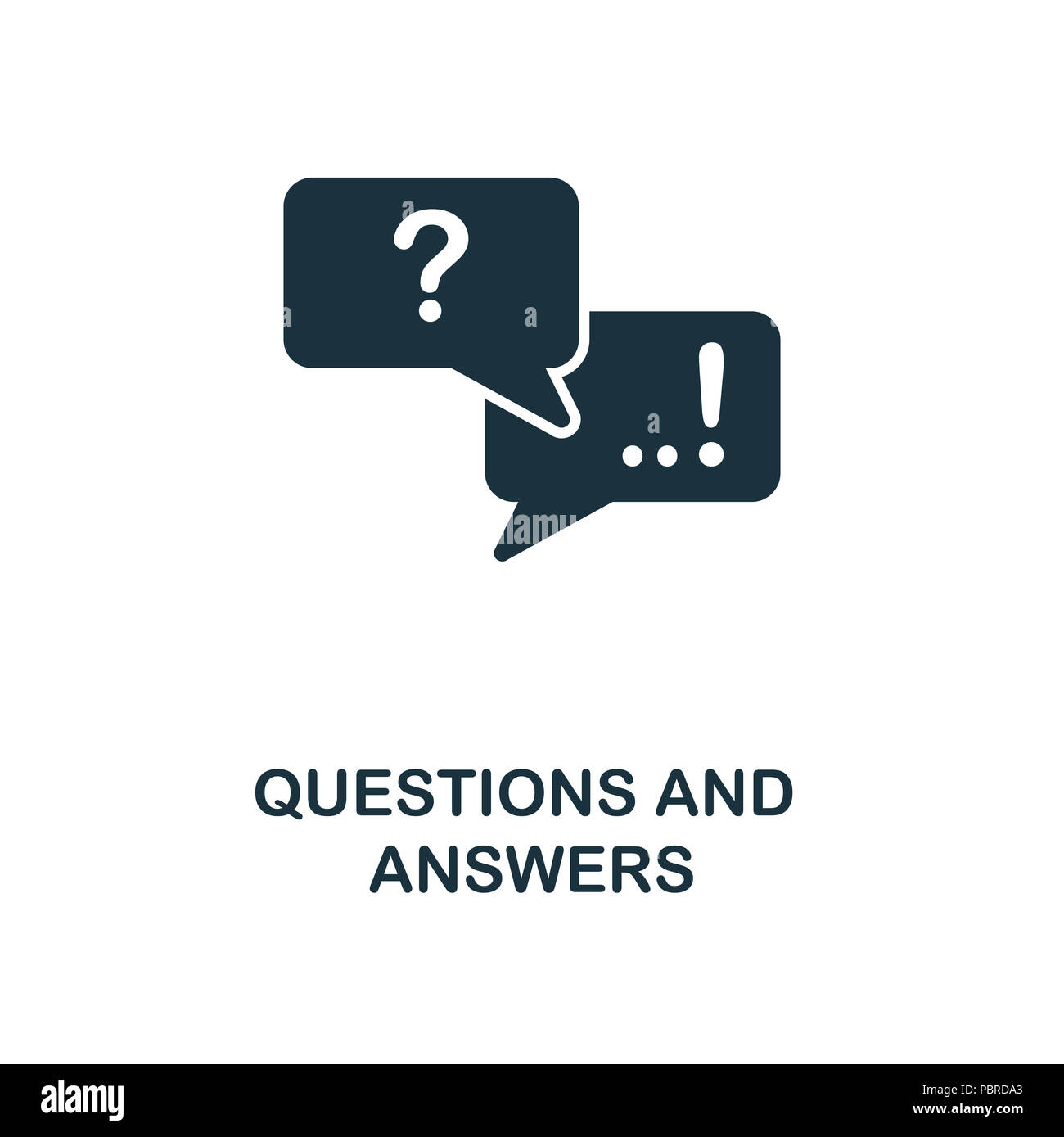 Questions et réponses sur l'icône de création. Élément simple ...