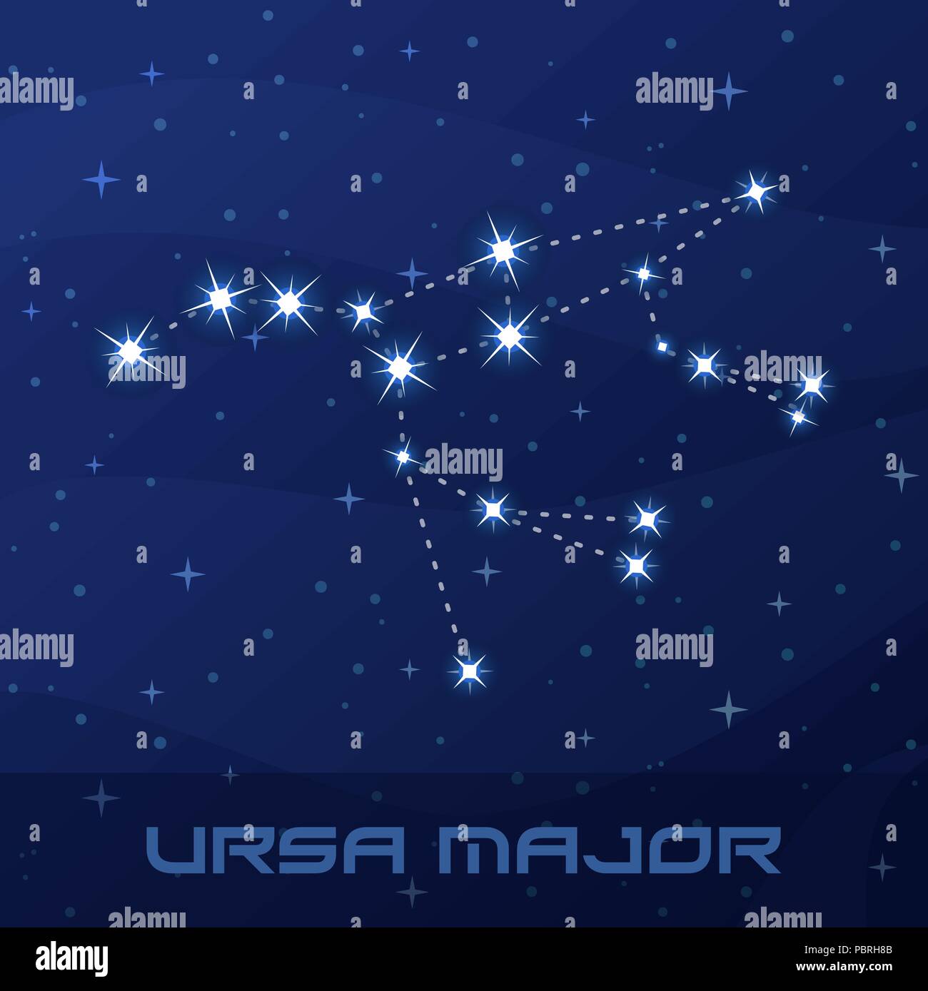 La grande ourse constellation Banque d'images vectorielles - Alamy