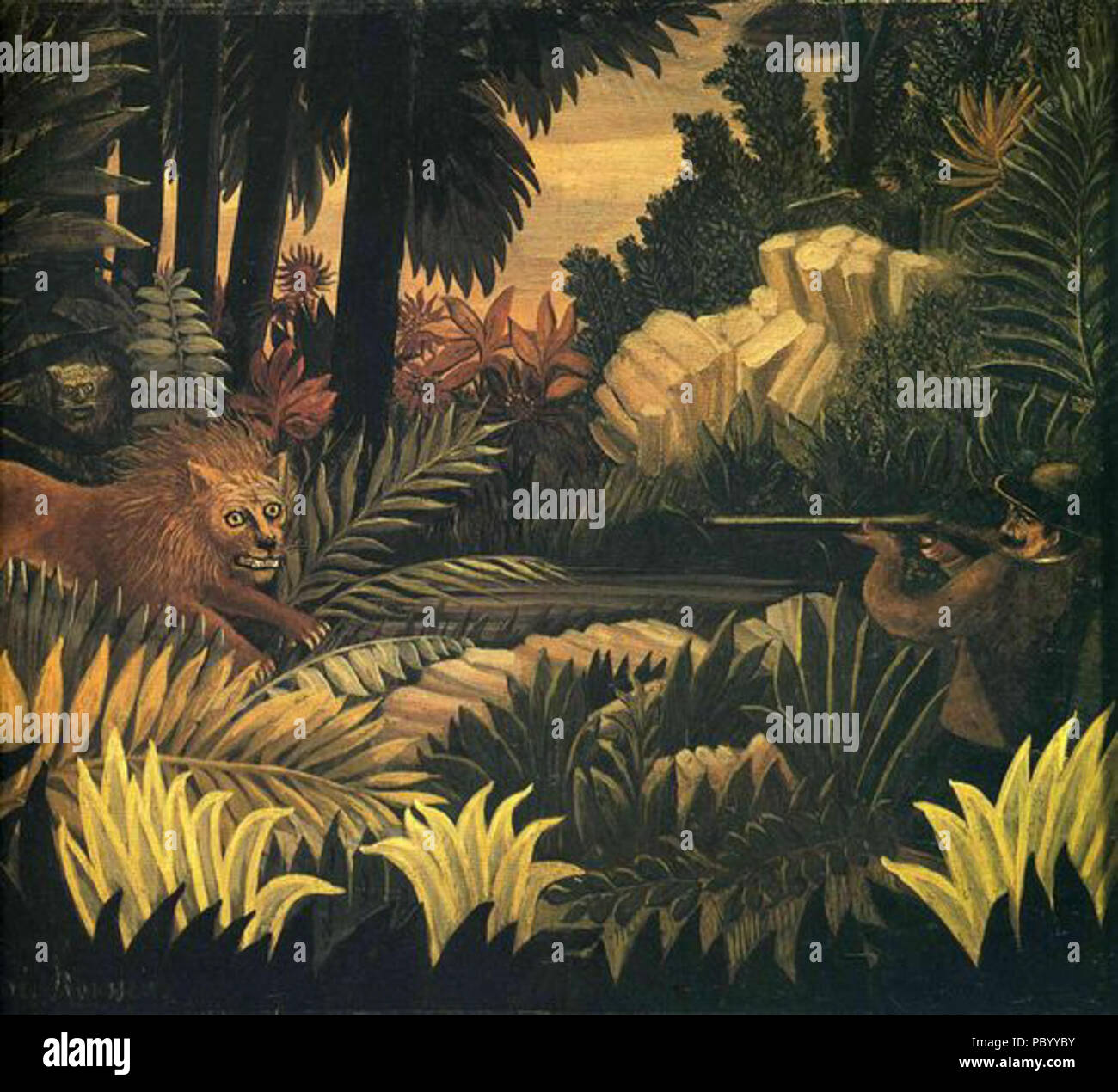 Henri rousseau lion Banque de photographies et d’images à haute ...