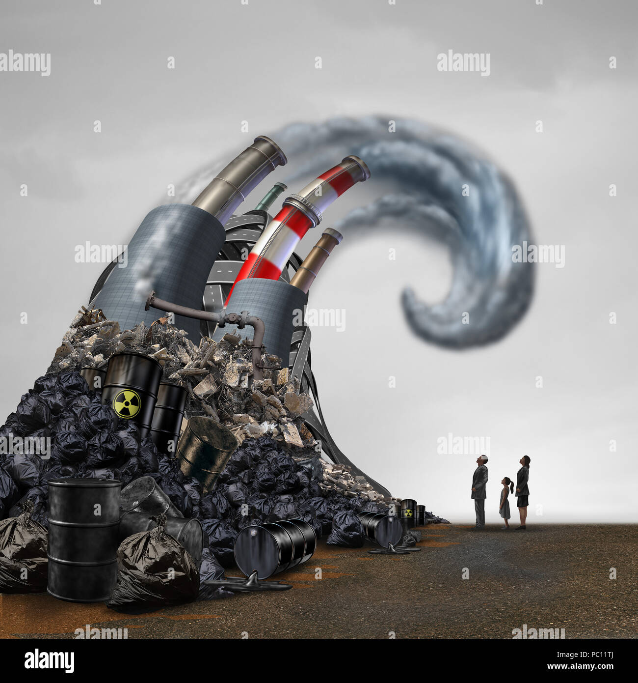 La santé de la pollution de l'humain risque comme les déchets toxiques ...