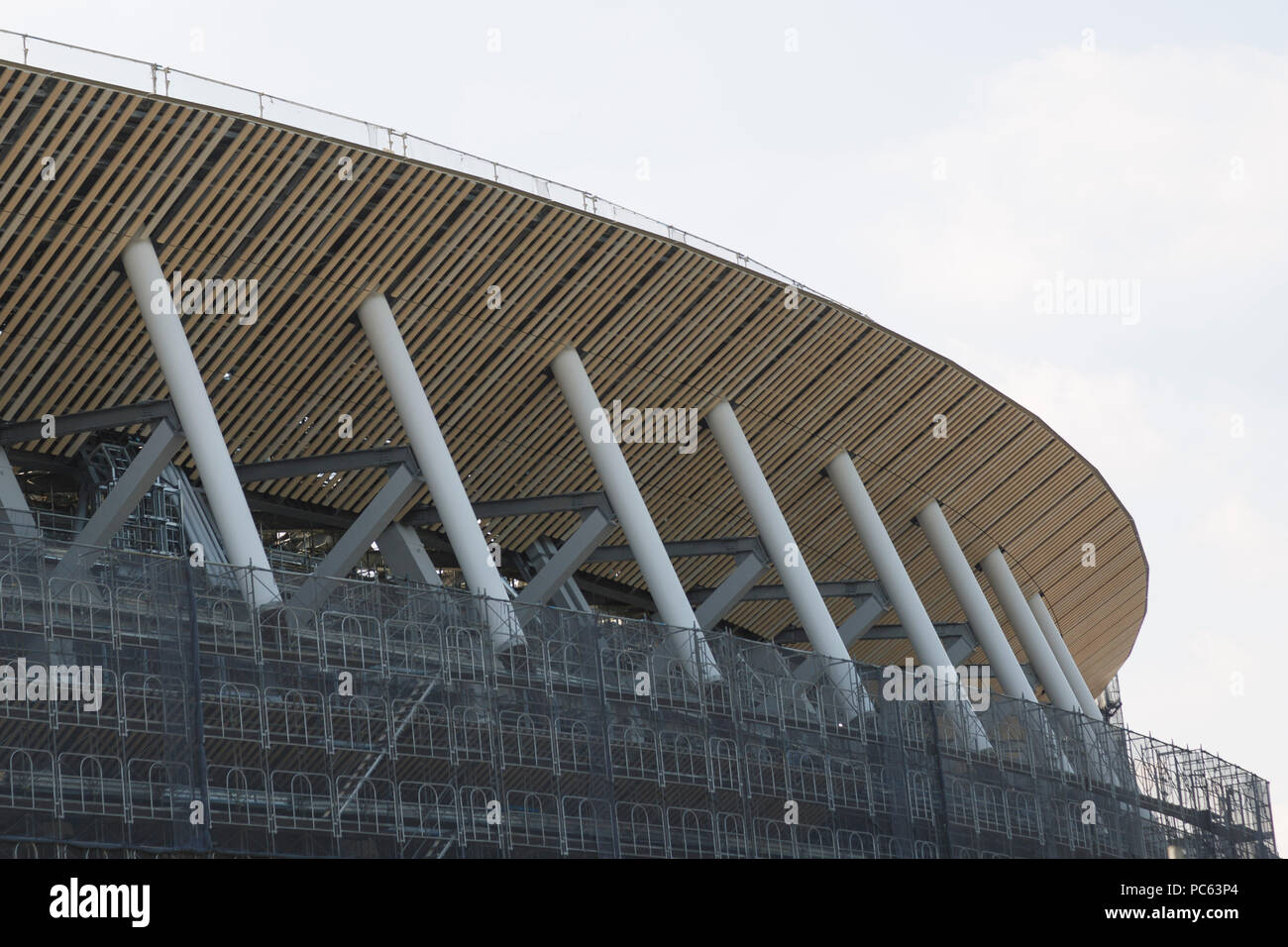 Une vue sur le nouveau Stade national en construction le 31 juillet ...