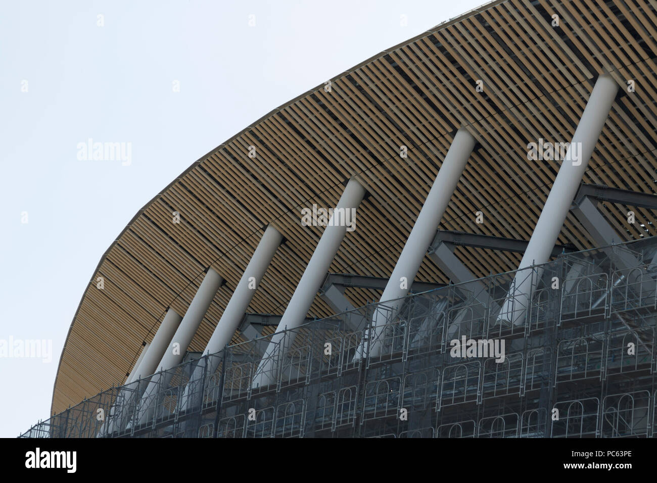Une vue sur le nouveau Stade national en construction le 31 juillet ...
