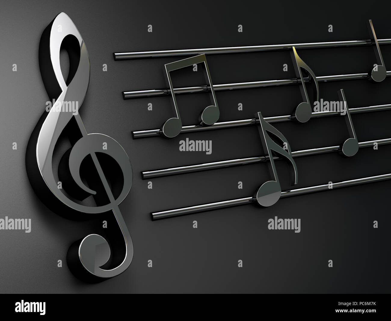 Signes musicaux Banque de photographies et d’images à haute résolution ...