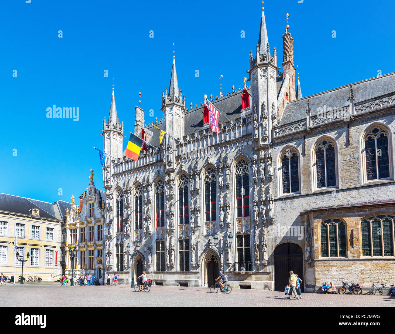 Place Burg et l'hôtel de ville, hôtel de ville, Stadsbestuur Bruge ...