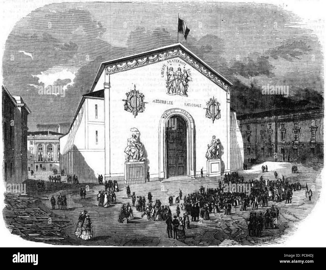 201 Extérieur de la salle de l'Assemblée nationale 1848 Photo Stock - Alamy