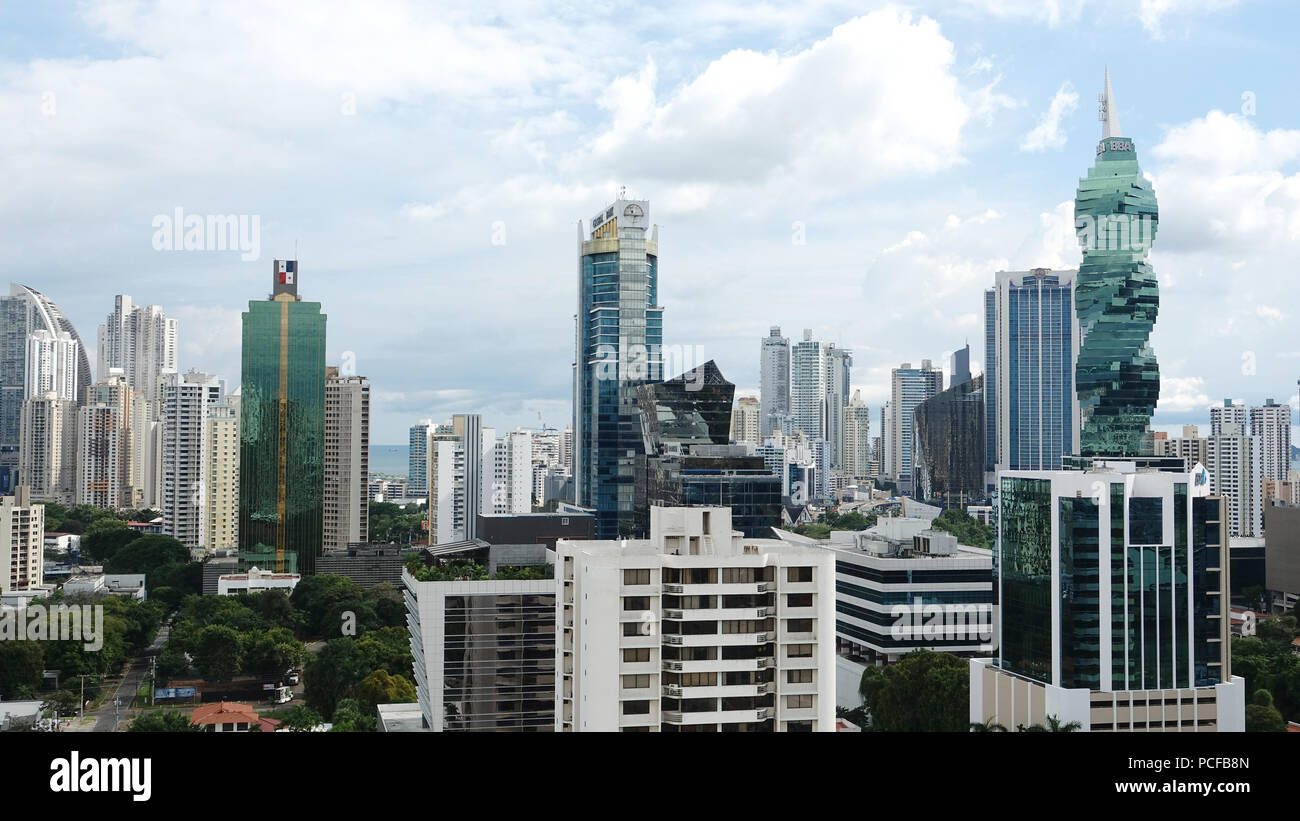 La ville de Panama-PANAMA-DEC 8, 2016 : Vue de la ville moderne de la ...