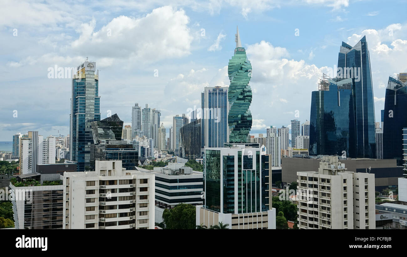 La ville de Panama-PANAMA-DEC 8, 2016 : Vue de la ville moderne de la ...