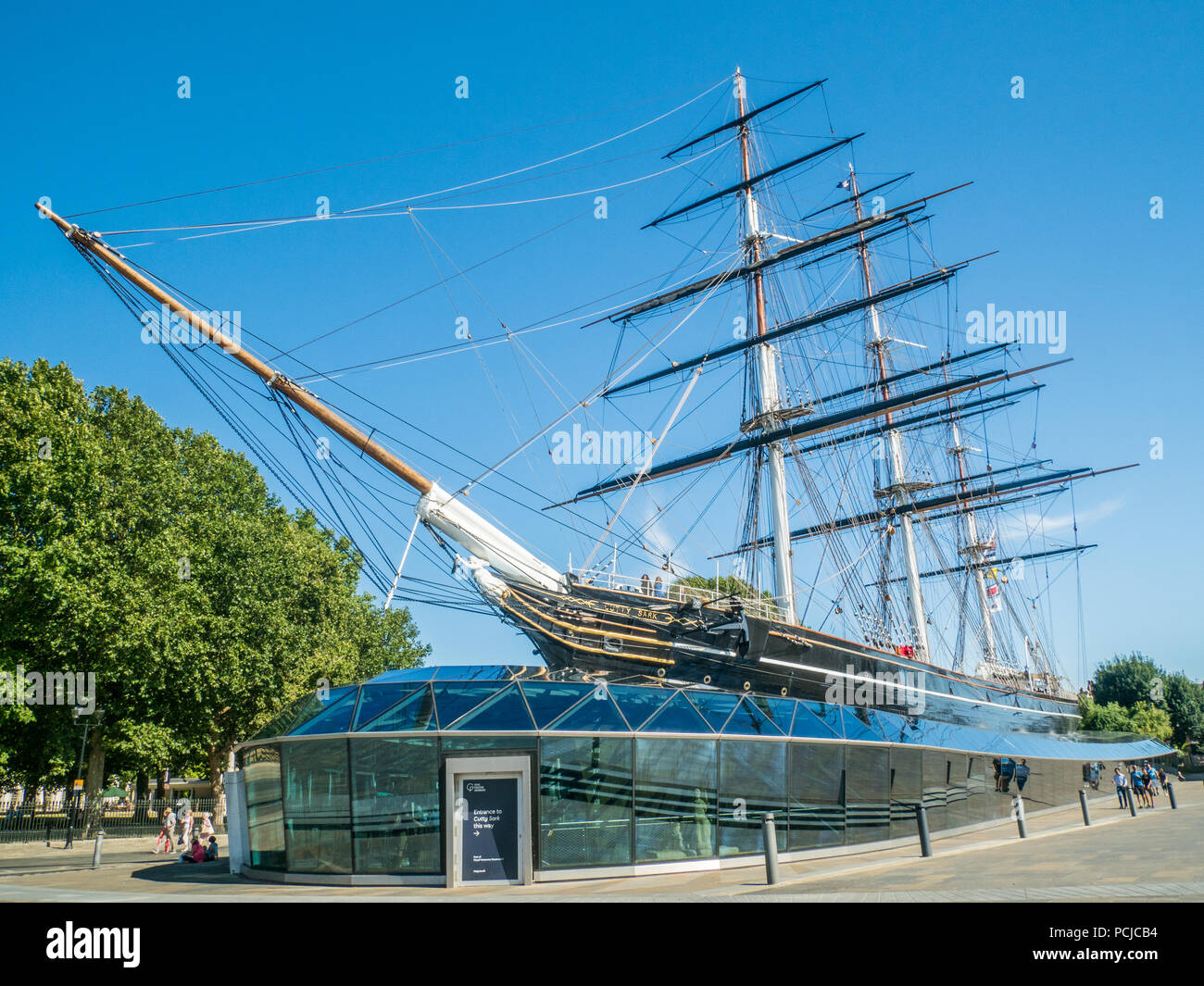 Cutty Sark, un navire de thé du 19ème siècle restauré, désormais musée ...