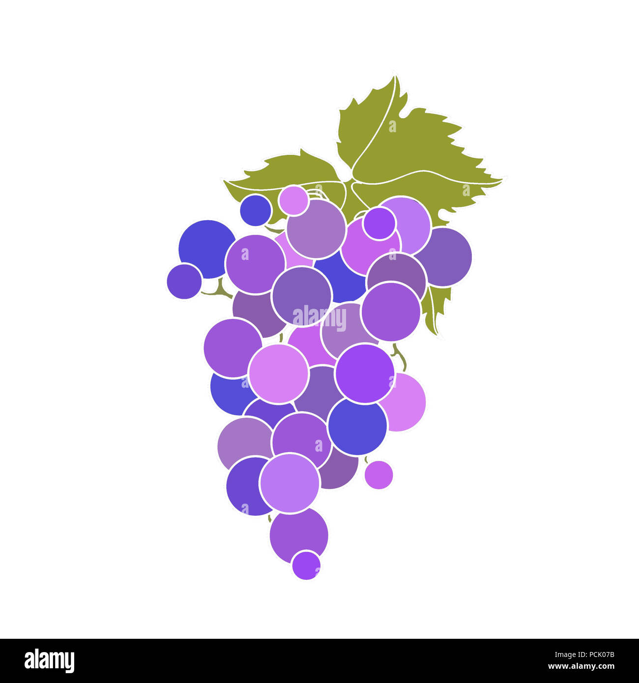 Dessin de grappe de raisin Banque de photographies et d’images à haute ...