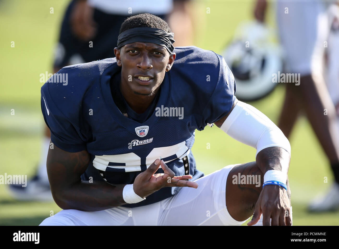 01 août 2018, Irvine, CA.Los Angeles Rams receveur Steven Mitchell # 86 ...
