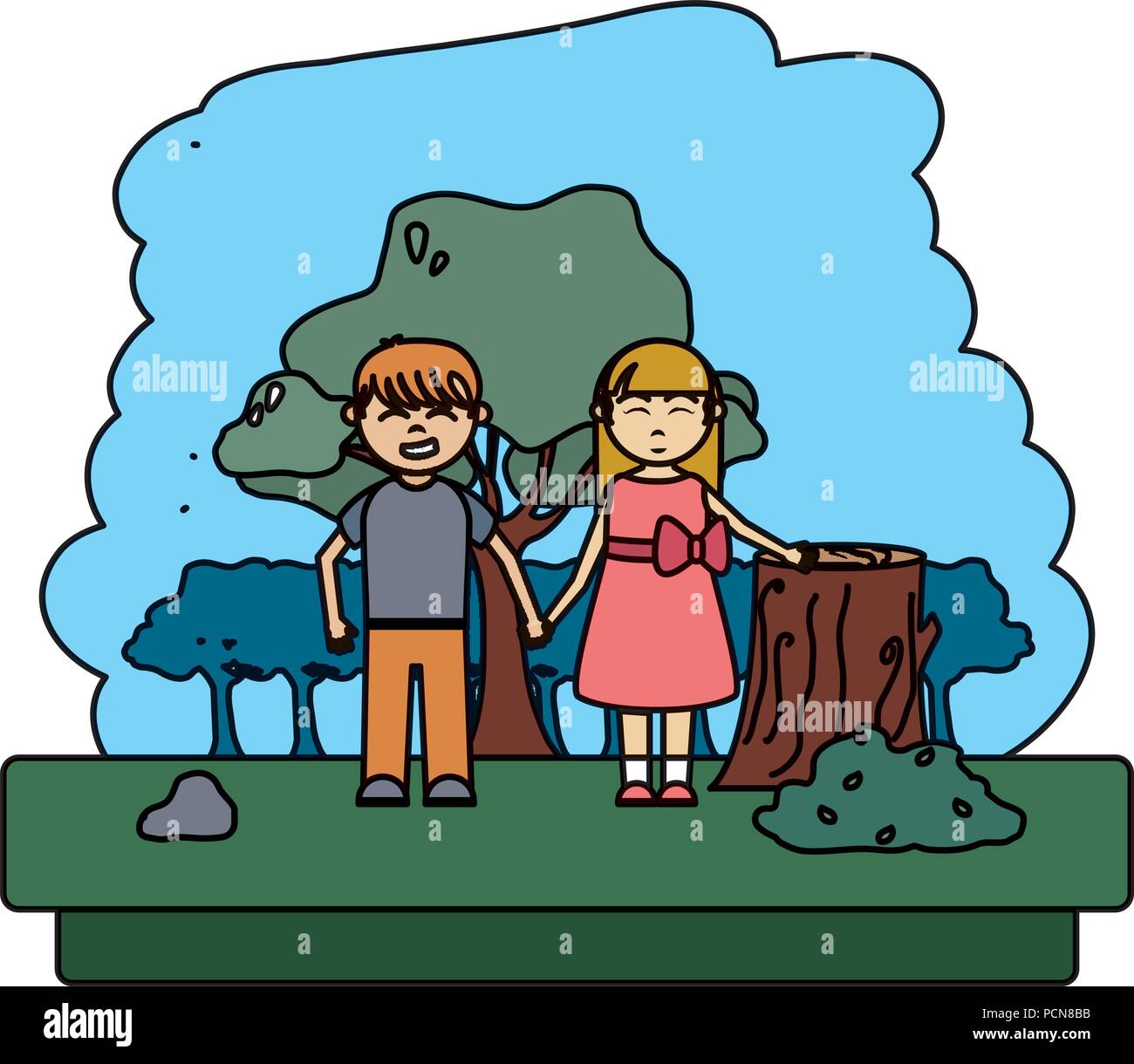 Ecosistemas forestales Banque d'images vectorielles - Alamy