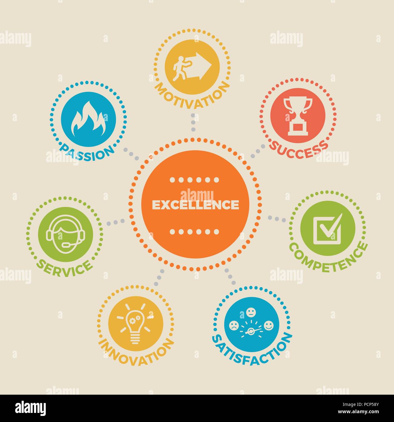 Symbol of excellence Banque d'images vectorielles - Alamy