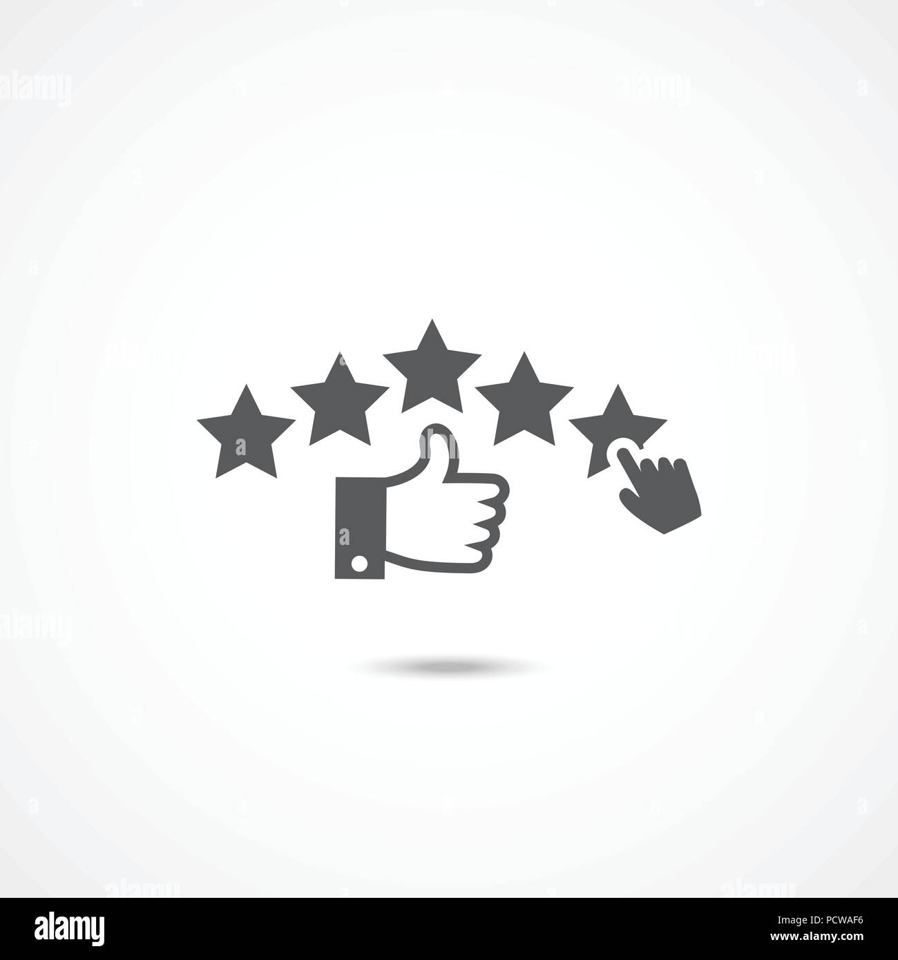 Icône vecteur réputation Image Vectorielle Stock - Alamy