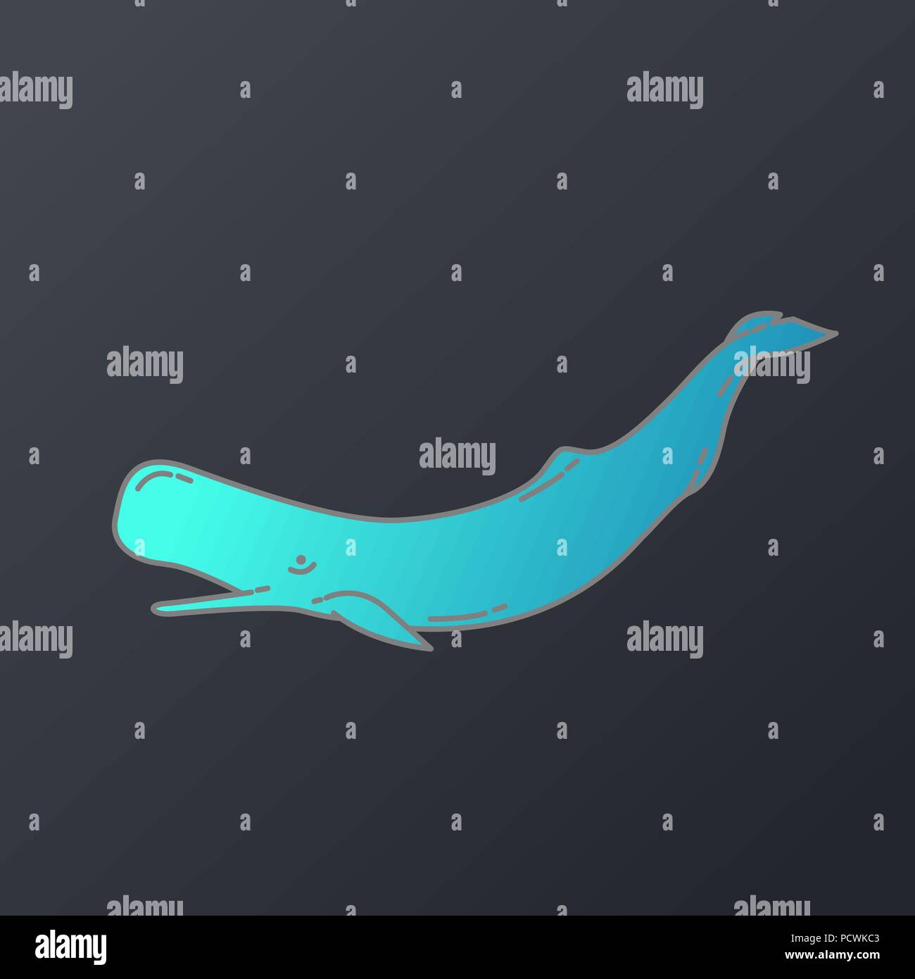 Logo design icône baleines, vector illustration Image Vectorielle Stock ...