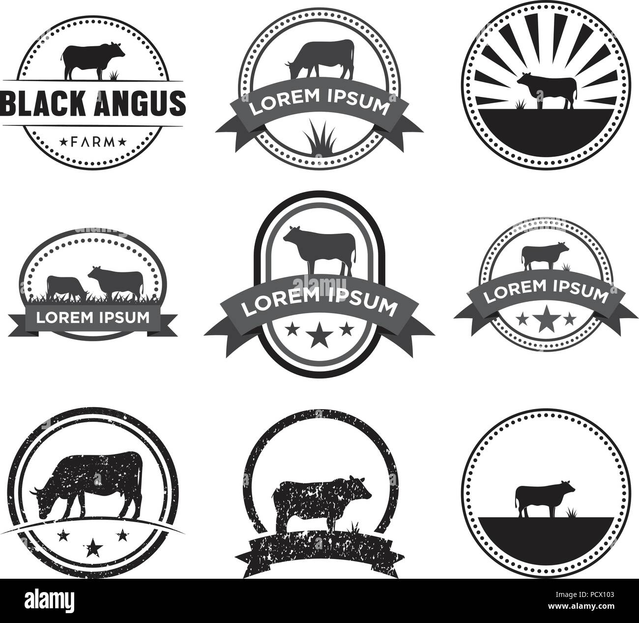 Logo vache Banque de photographies et d’images à haute résolution - Alamy