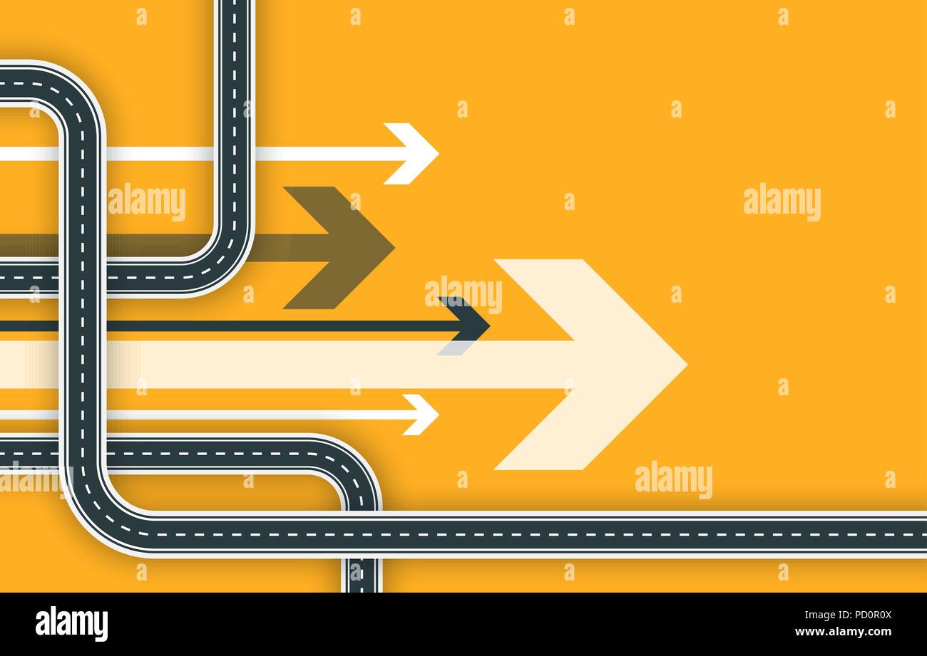 Arrière-plan de route futuriste. Résumé La navigation GPS bannière ...