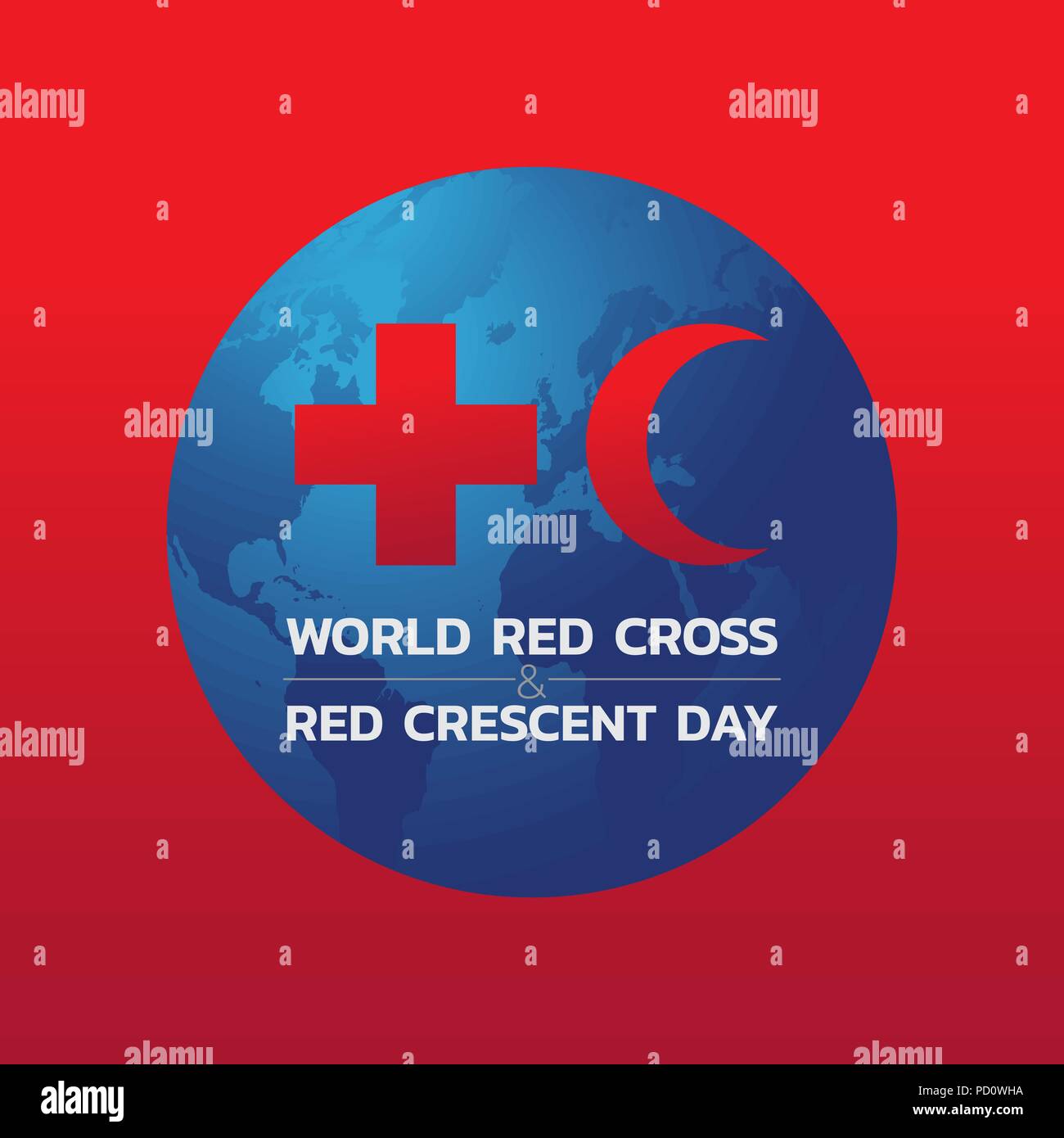 Mouvement international du croissant de la croix rouge Banque d'images ...
