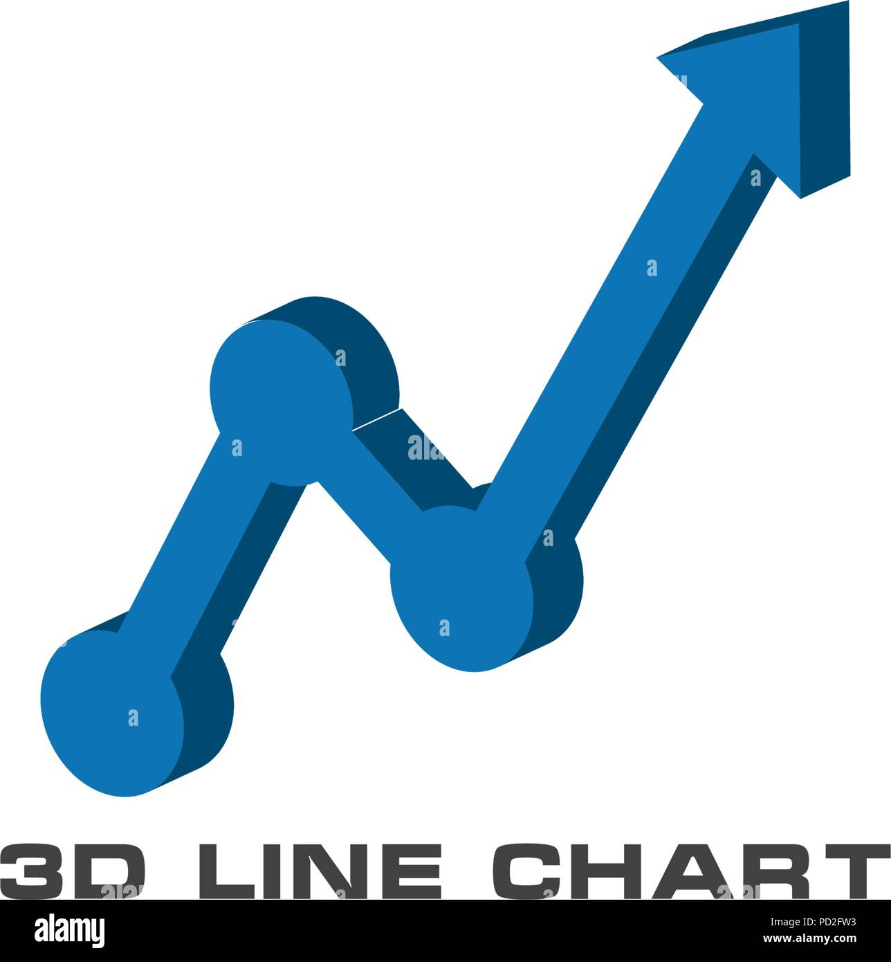 Tableau statistique 3d modèle graphique graphique vectoriel Image ...