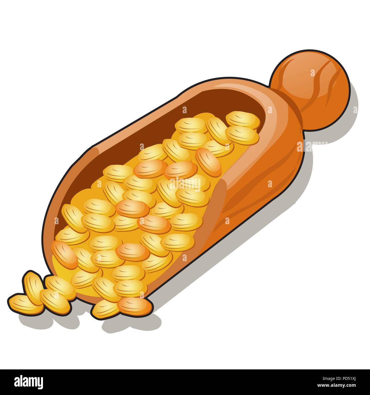 Pollen grain de miel Banque d'images vectorielles - Alamy