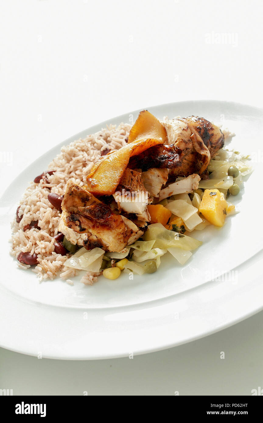 Jamaican jerk chicken Banque de photographies et d’images à haute ...