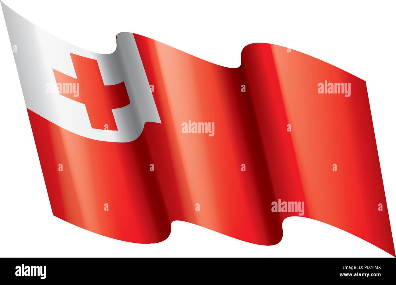 Drapeau Tonga, vector illustration Image Vectorielle Stock - Alamy