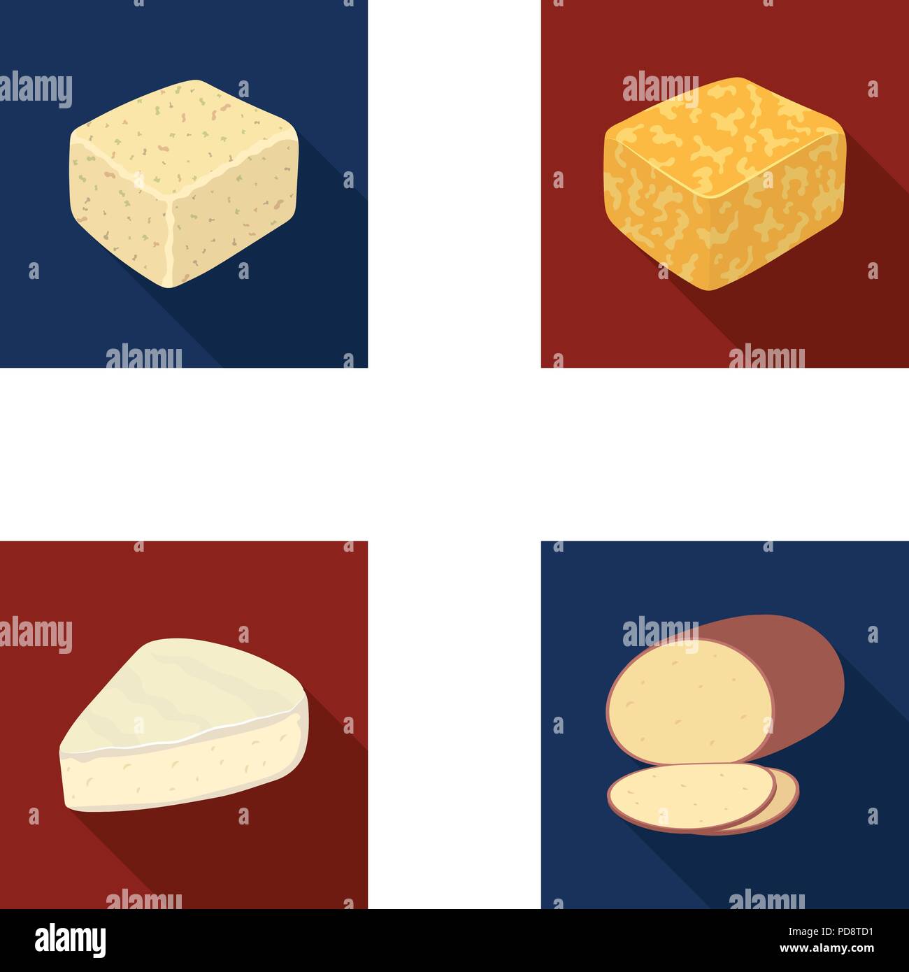 Fromage colby jack Banque d'images vectorielles - Alamy