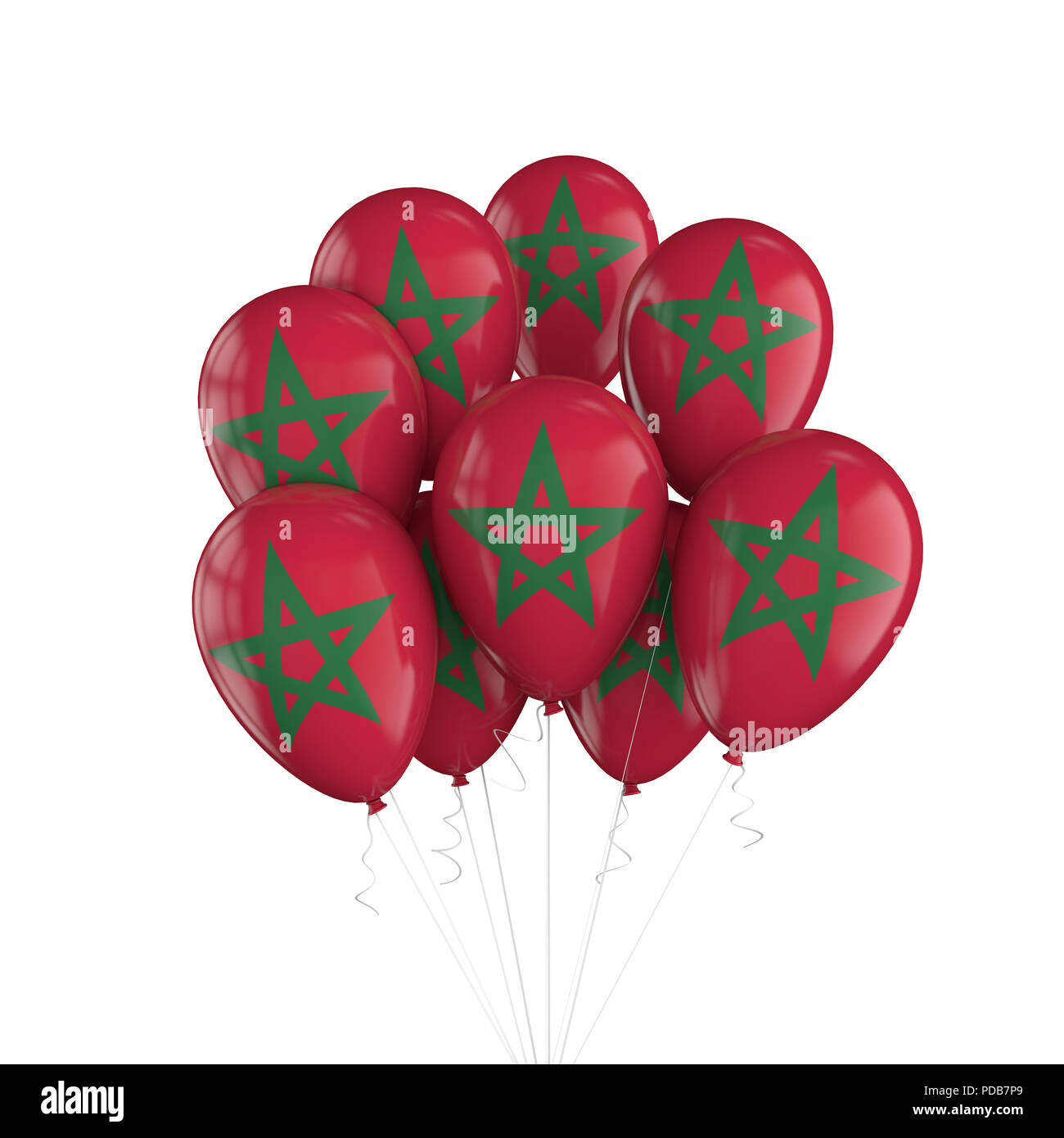 Le drapeau du maroc avec une ballon Banque de photographies et d’images ...