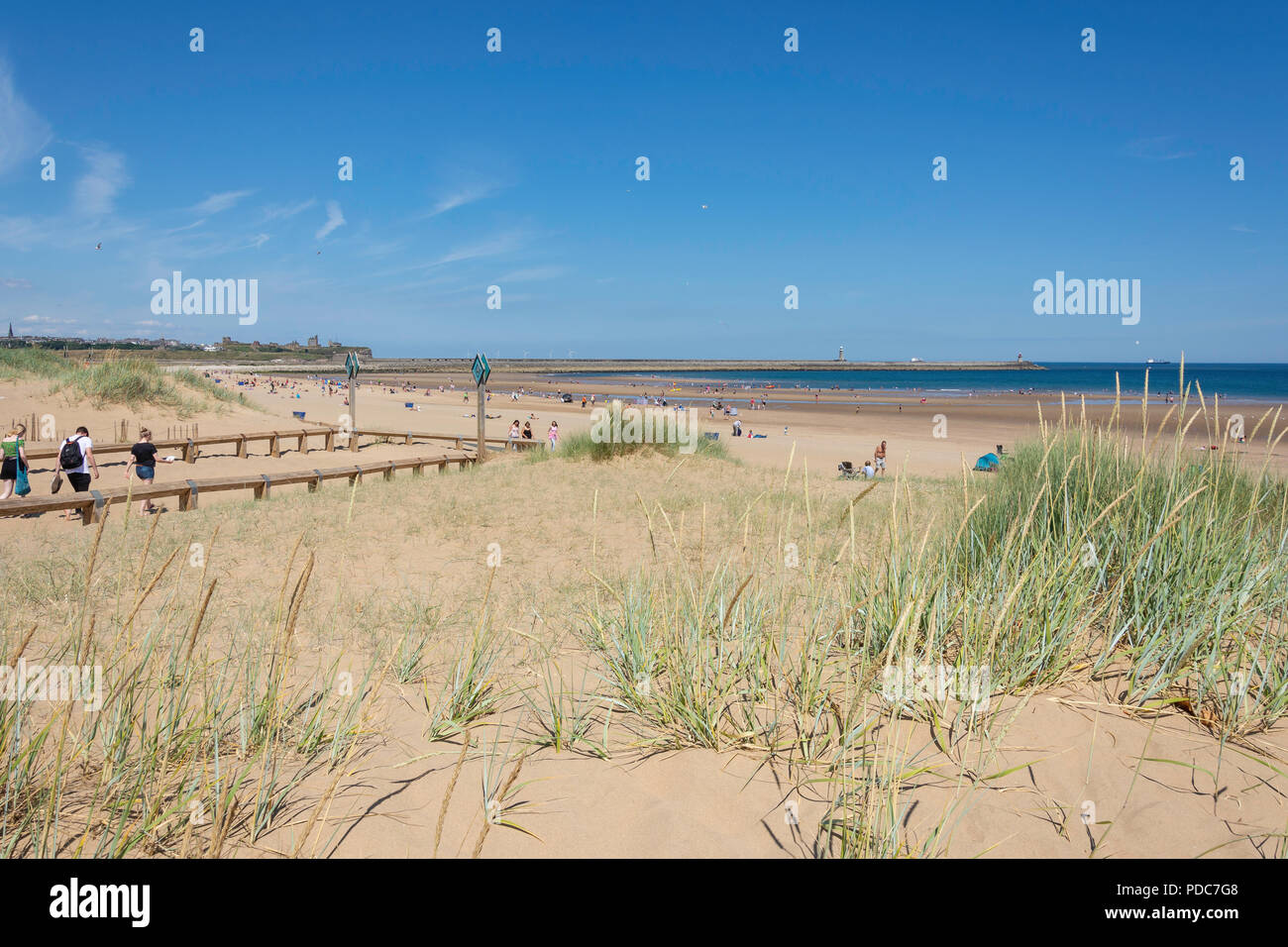 Les dunes sandhaven beach shields Banque de photographies et d’images à ...