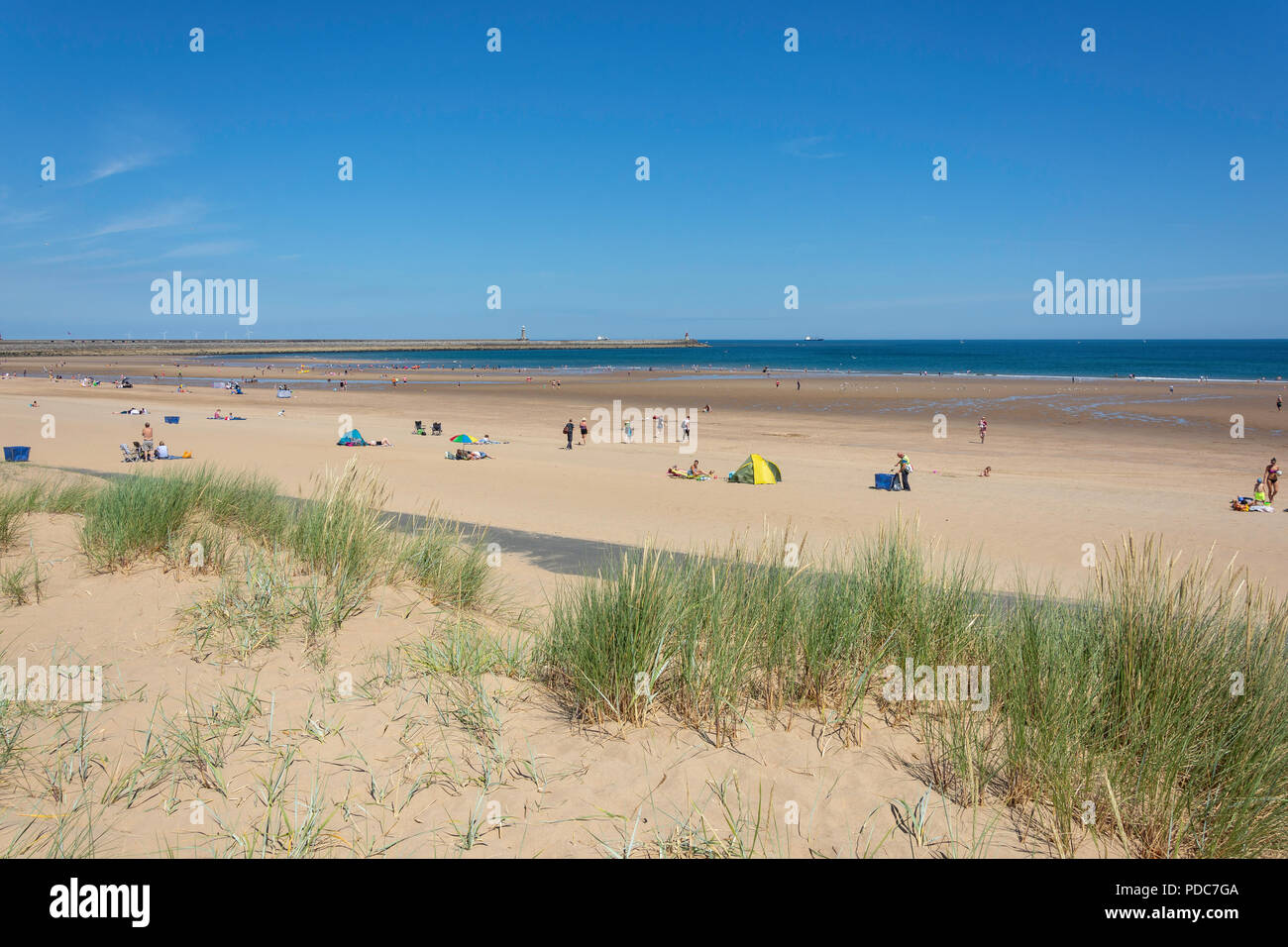 Les dunes sandhaven beach shields Banque de photographies et d’images à ...