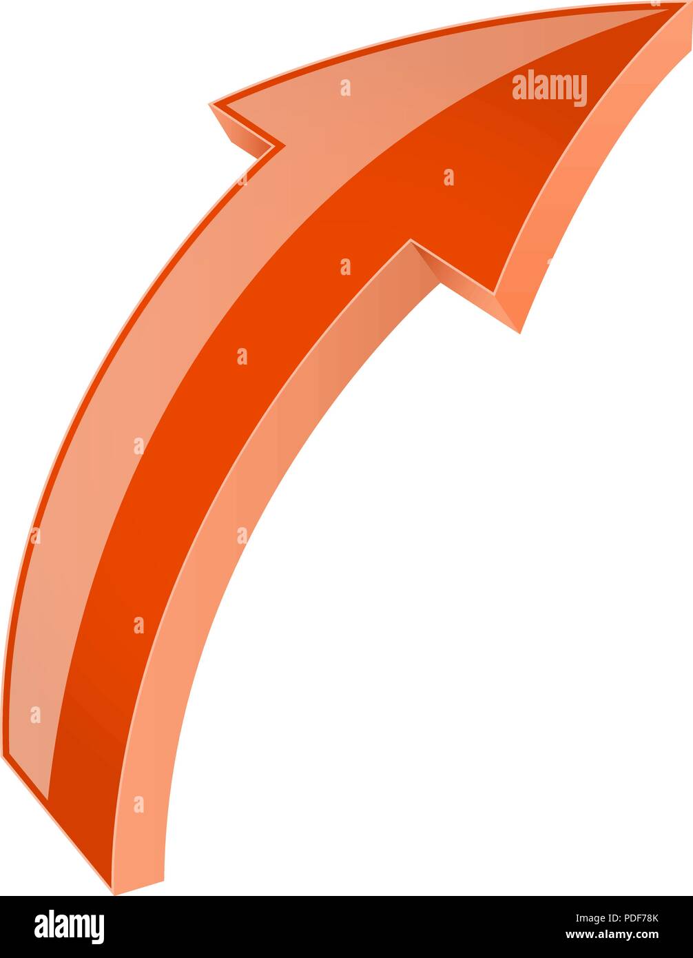 Flèche orange Banque d'images vectorielles - Alamy