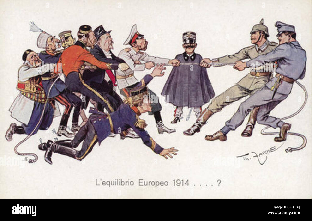 First world war cartoon satire Banque de photographies et d’images à ...