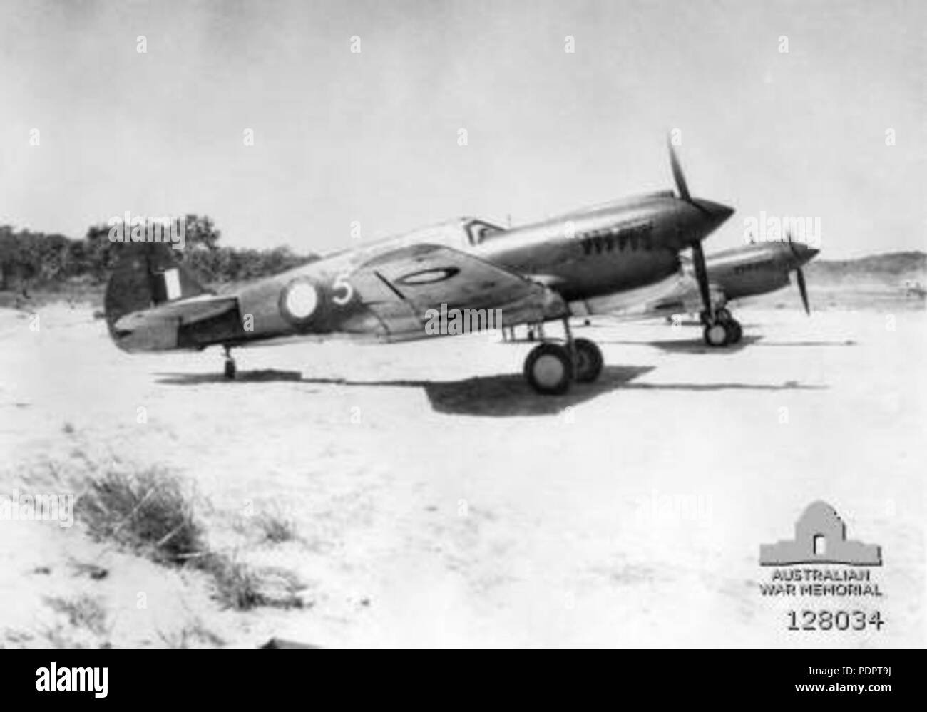 884 Squadron RAAF Curtiss P-40 sur l'île Horn 1940 AWM 128034 Photo ...
