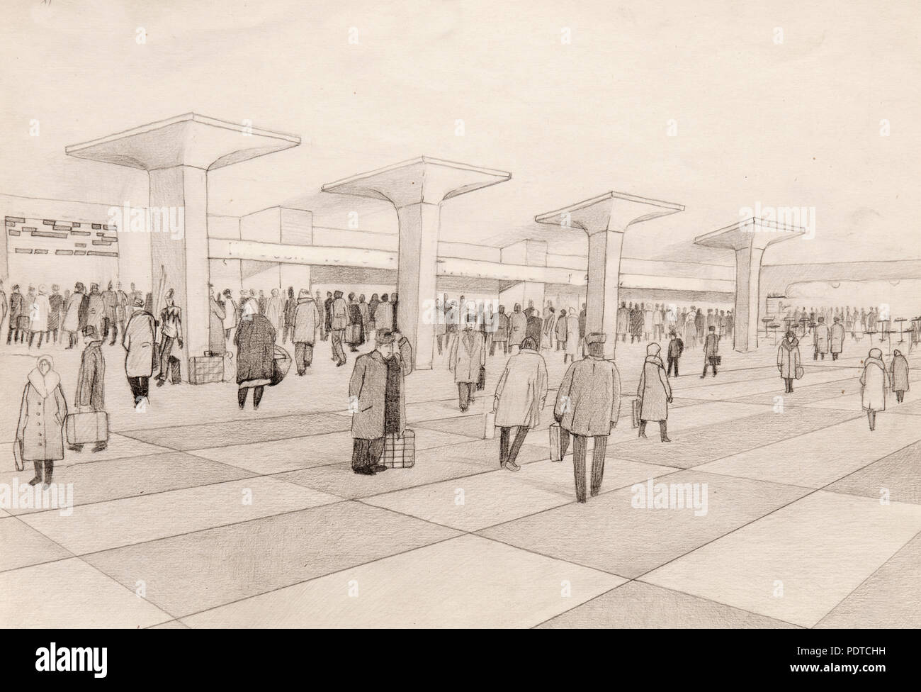 Architecture, dessin au crayon, croquis Photo Stock - Alamy