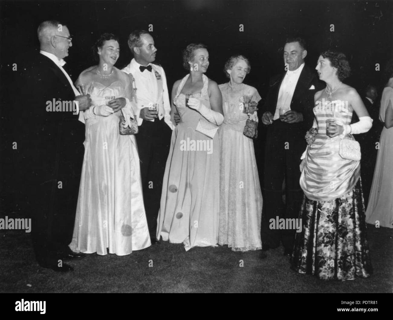 201 1 104356 StateLibQld Socializing at the Royal Ball, Brisbane, 1954 ...