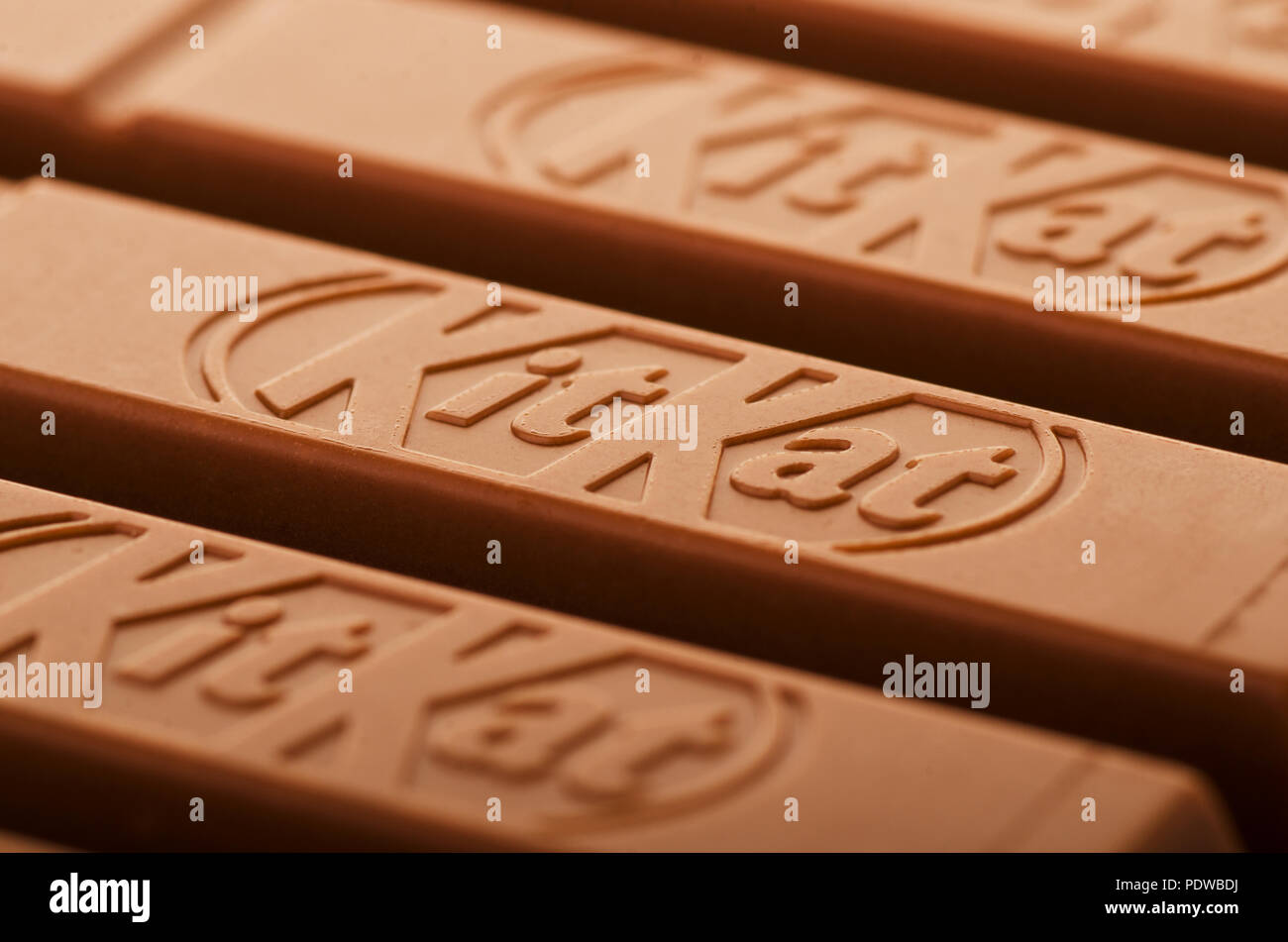 Kitkat chocolat et gaufrette Banque de photographies et d’images à ...