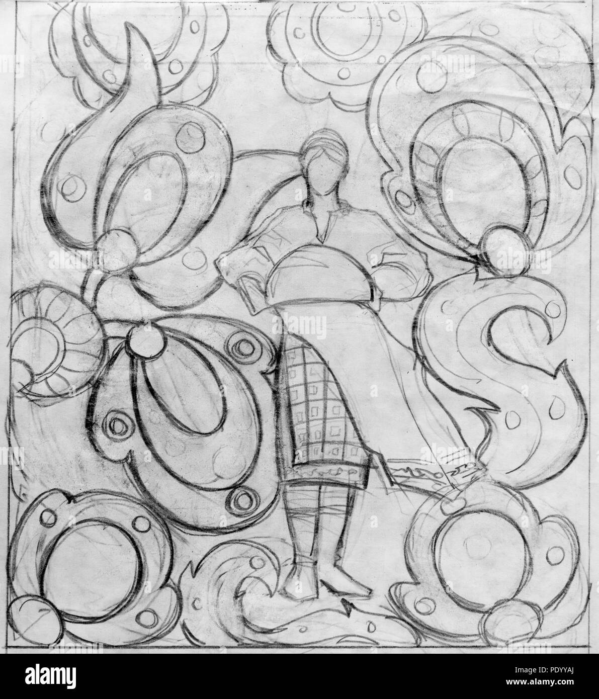 Dessin au crayon, croquis Photo Stock - Alamy