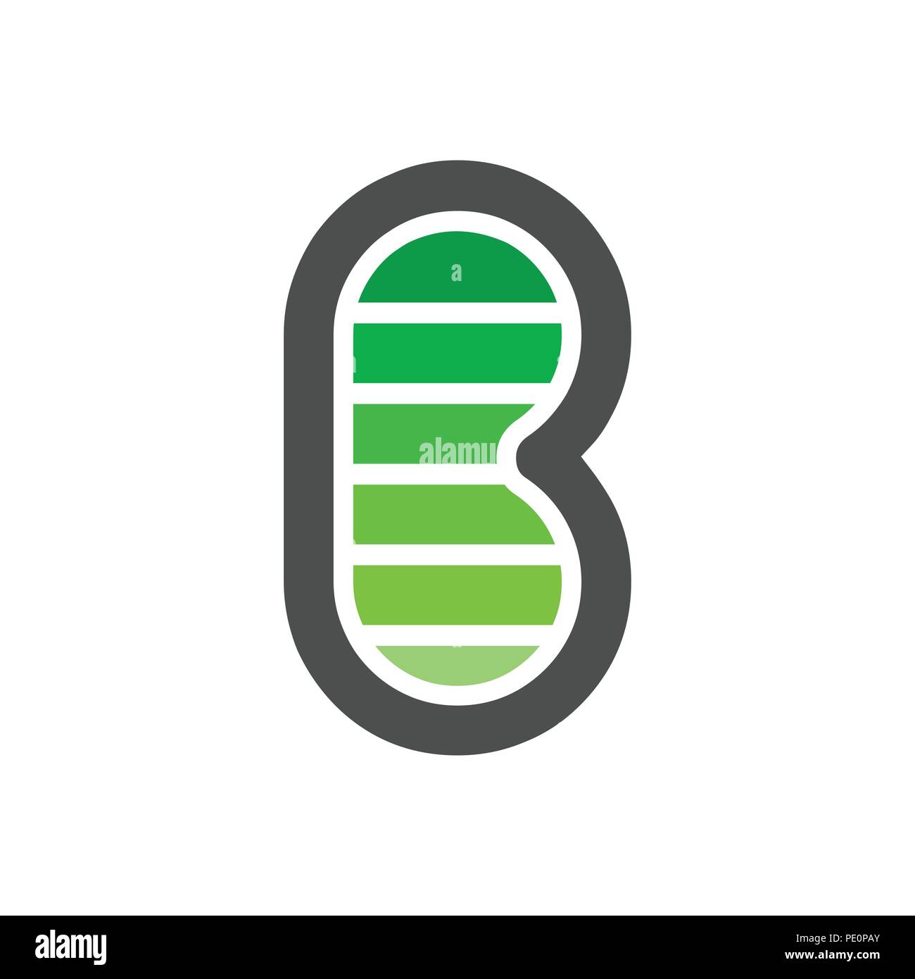 Lettre majuscule b Banque d'images vectorielles - Alamy