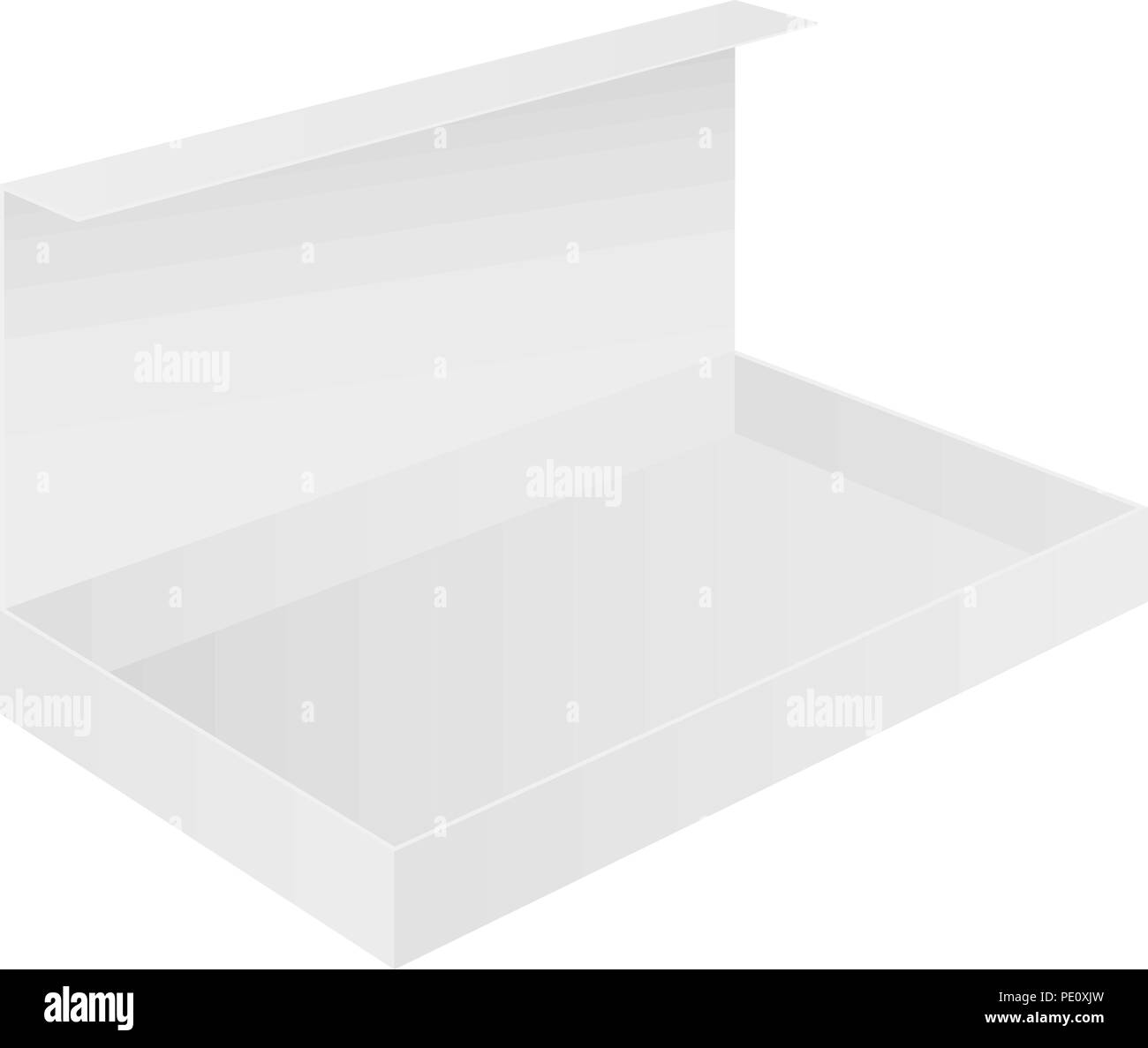 Boite carton ouverte Banque d'images vectorielles - Alamy