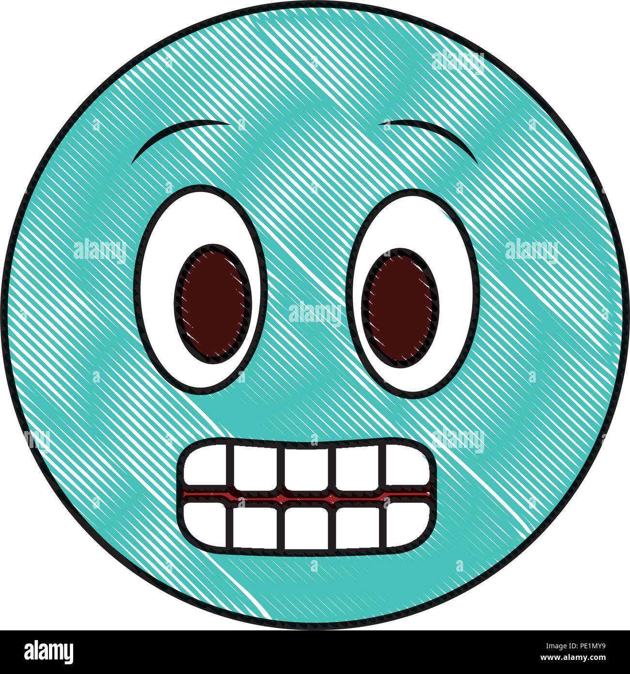 Big smiley souriant emoji image couleur dessin visage Image Vectorielle ...