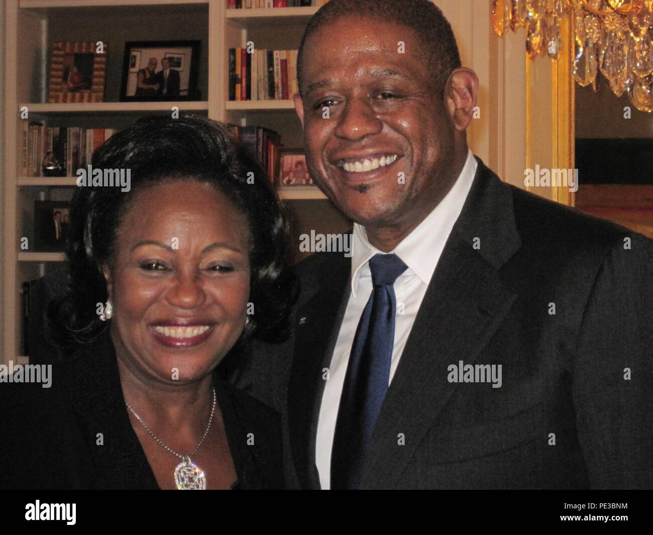 Antoinette Sassou-Nguesso et Forest Whitaker Photo Stock - Alamy
