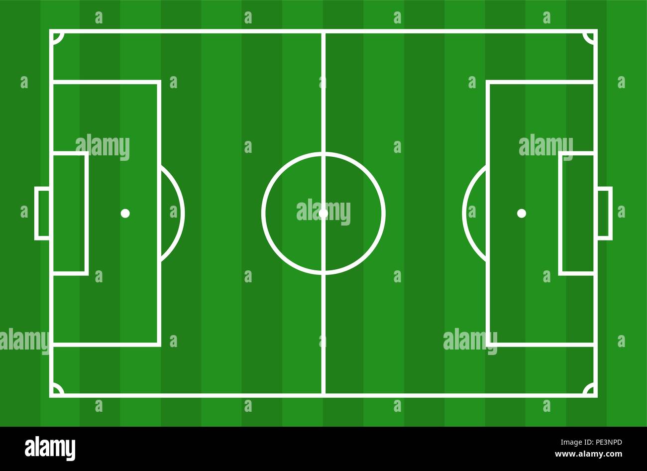 Terrain de foot Banque d'images vectorielles - Alamy