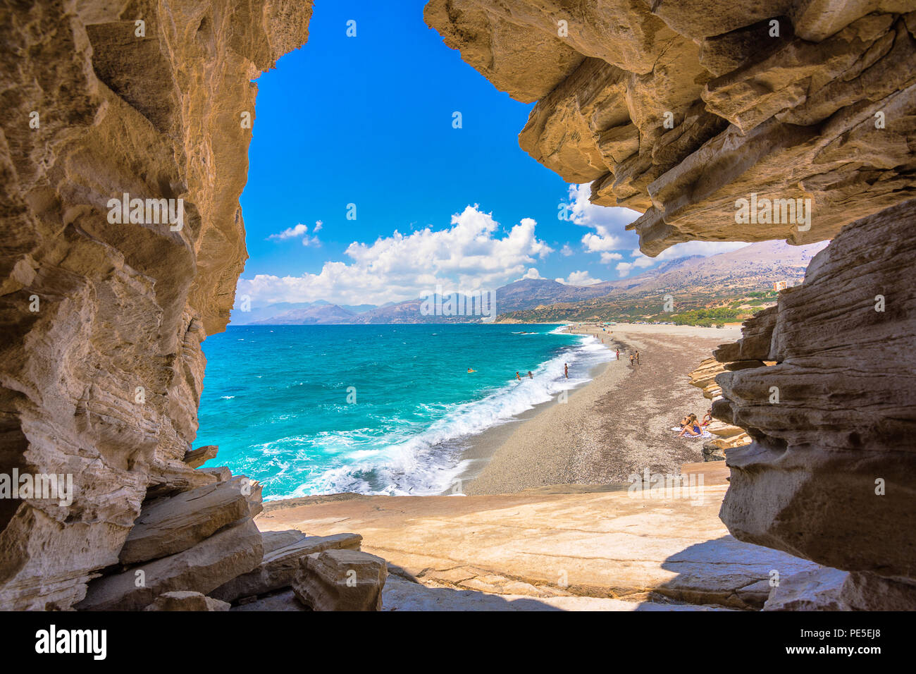 Plage de triopetra Banque de photographies et d’images à haute ...