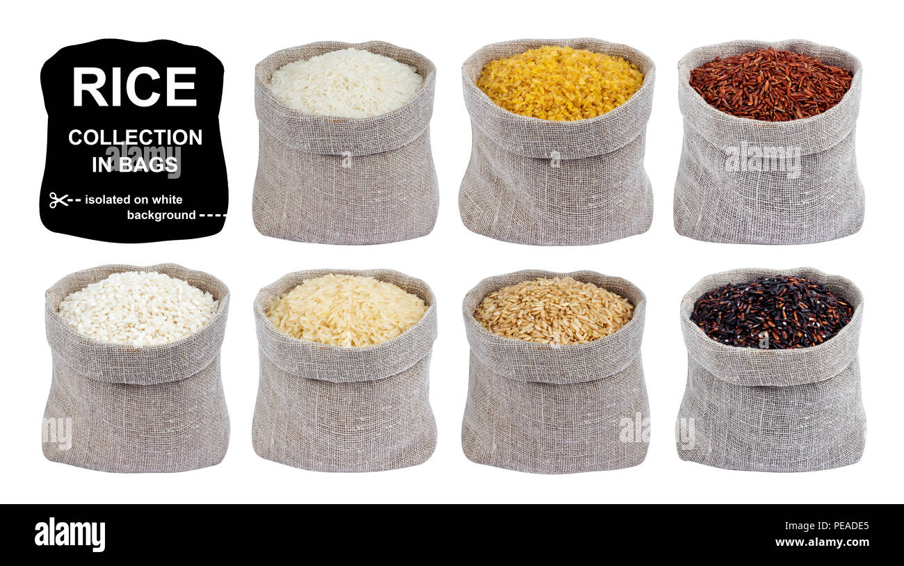 Sacs de riz de pile Banque de photographies et d’images à haute ...