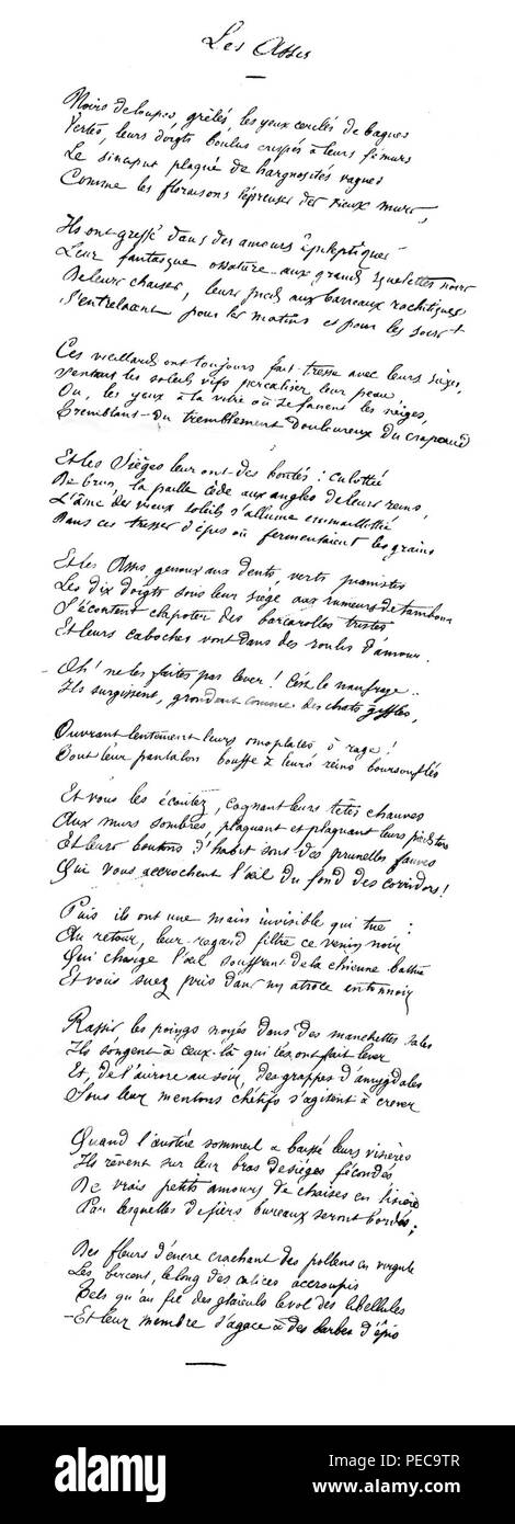 Arthur rimbaud imprimer Banque de photographies et d’images à haute ...