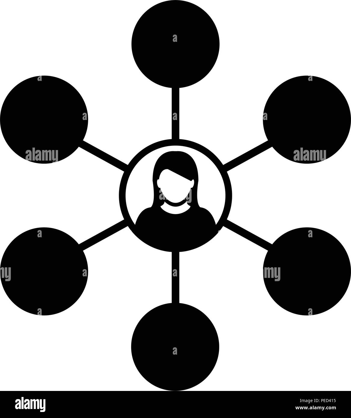 Symbole de partage Banque d'images vectorielles - Alamy