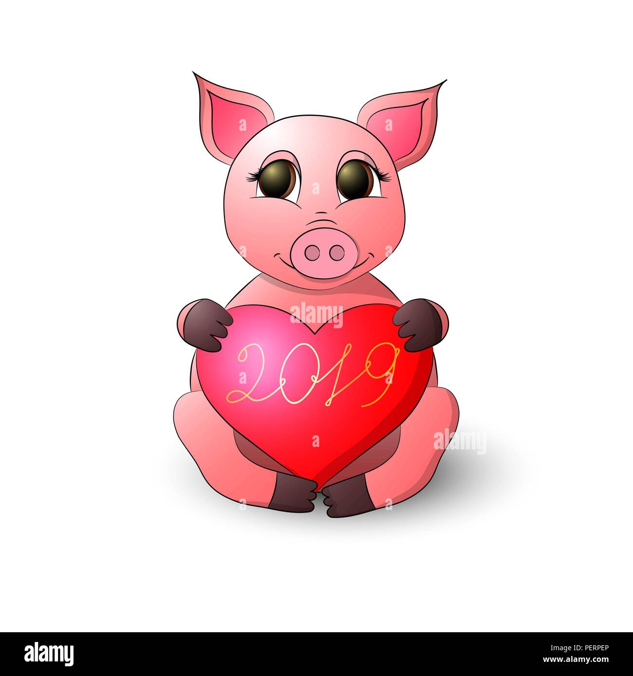 Symbole de bonheur en dessin animé Banque de photographies et d’images ...