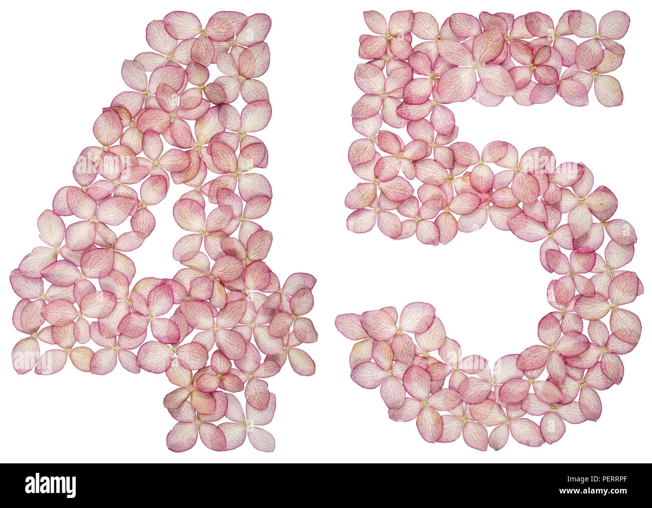 Happy birthday number 45 greeting Banque de photographies et d’images à ...