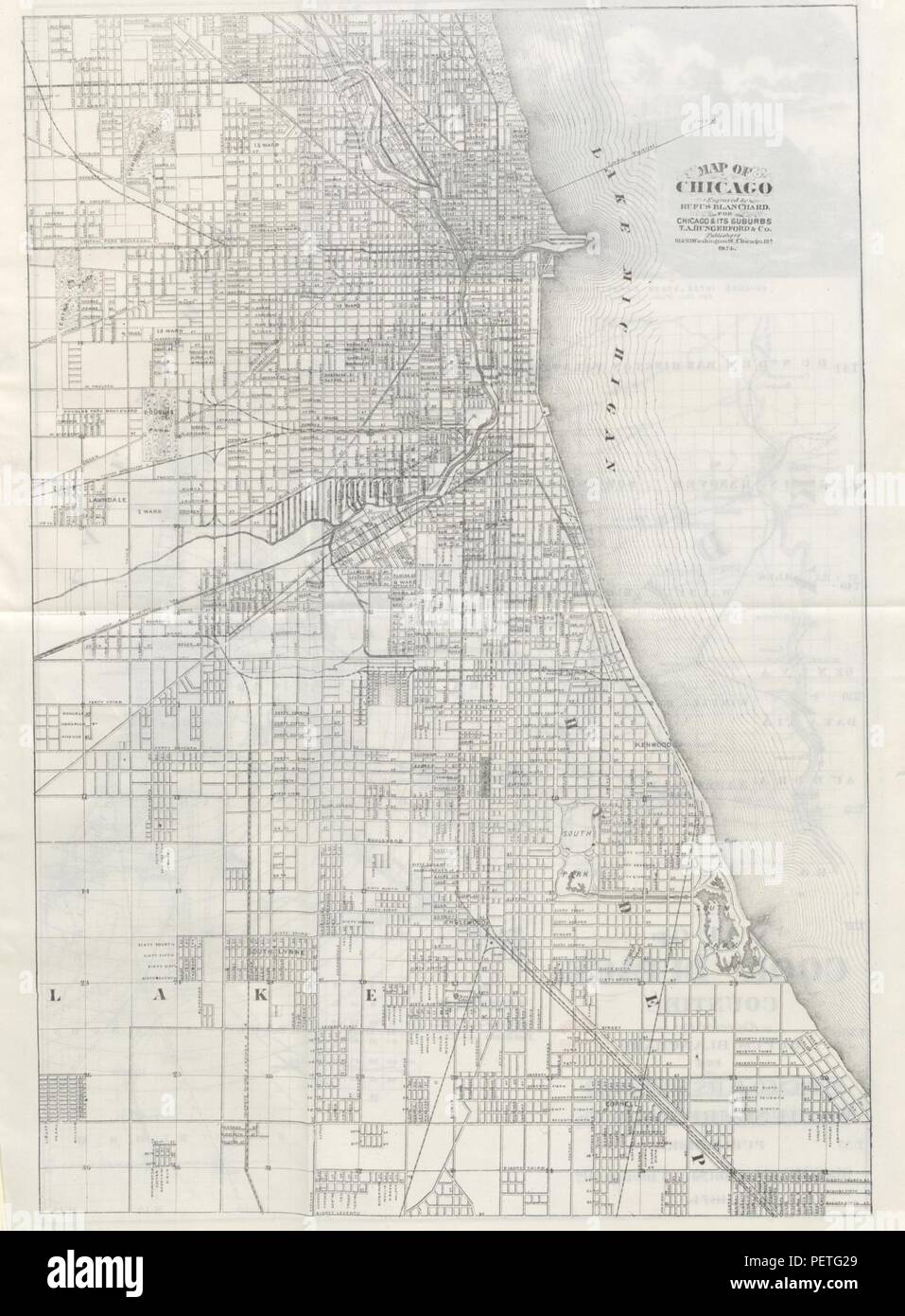 Carte de banlieue chicago Banque de photographies et d’images à haute ...
